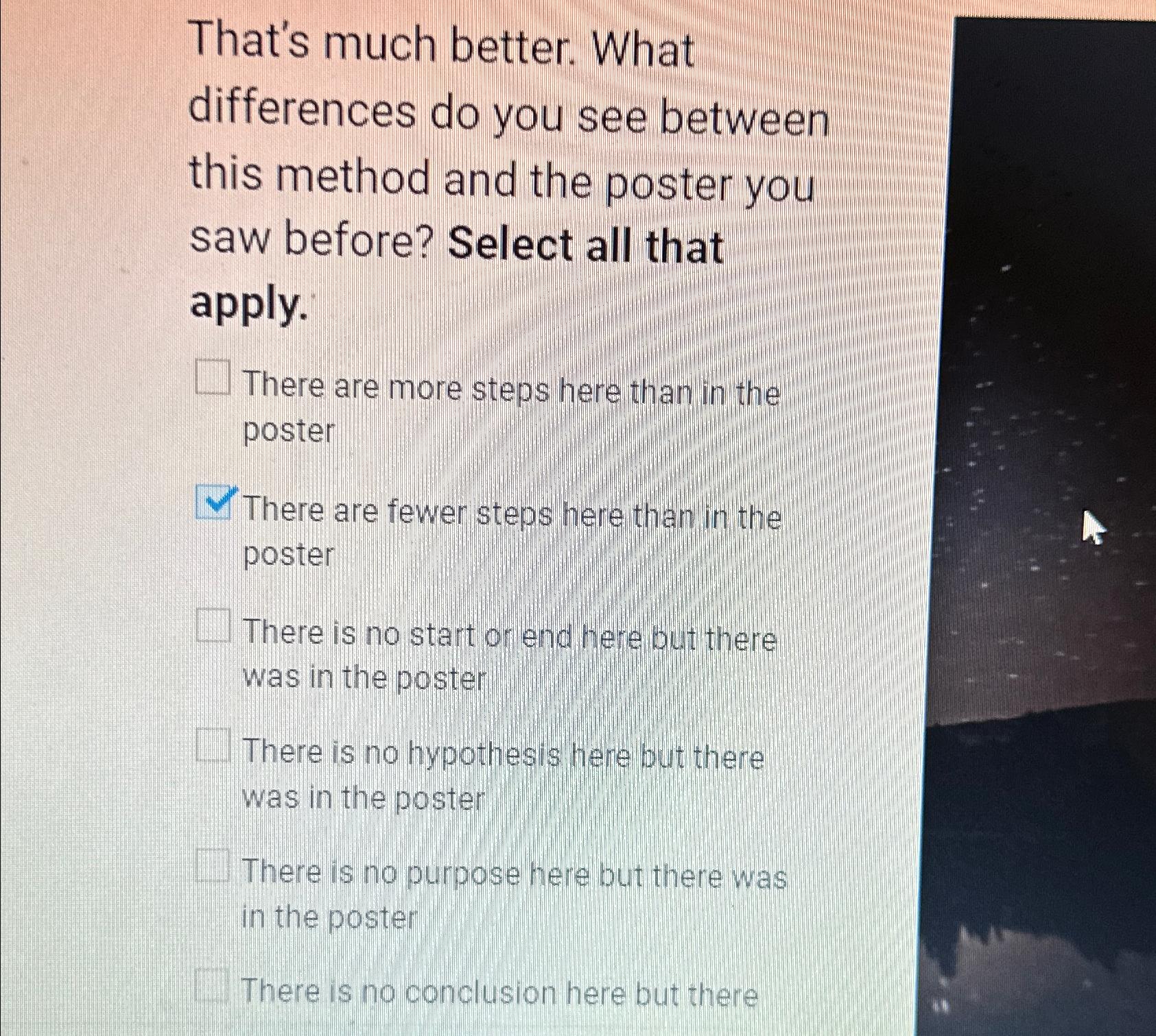 Solved That's much better. What differences do you see | Chegg.com