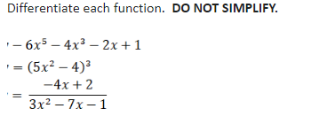 Solved Differentiate each function.DO NOT | Chegg.com