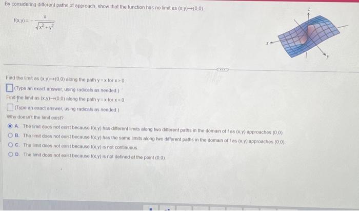 Solved By considering different paths of approach show that | Chegg.com