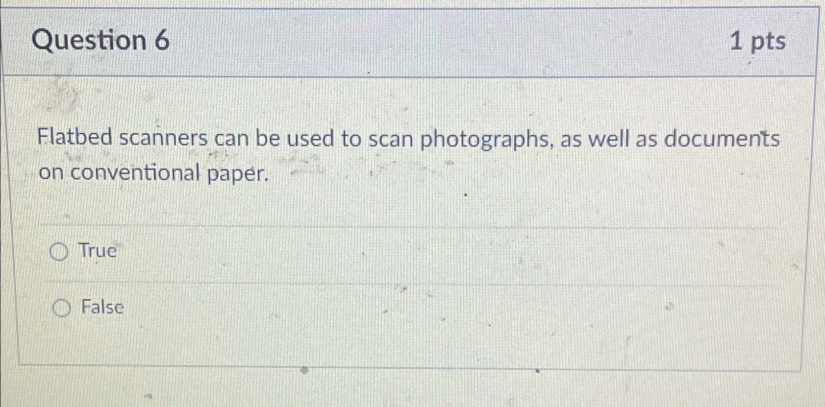Solved Question 61 ﻿ptsFlatbed scanners can be used to scan | Chegg.com