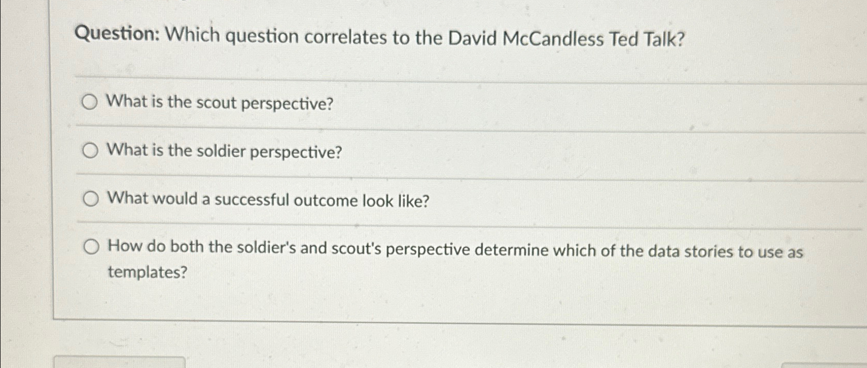 Solved Question: Which question correlates to the David | Chegg.com