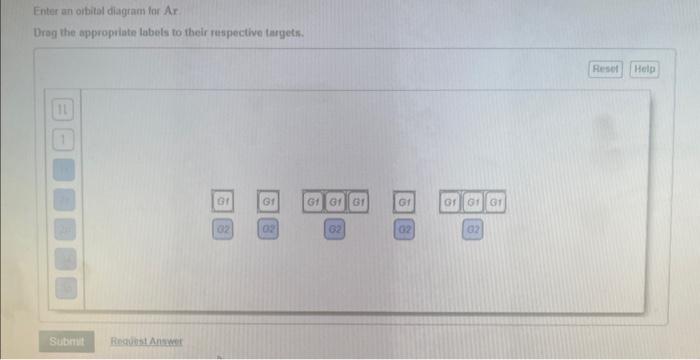 Solved enter an orbital diagram for Ar. drag the appropriate | Chegg.com