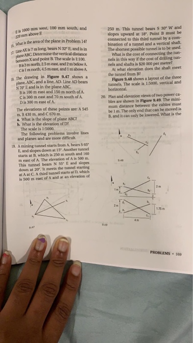 Solved V and the slope and the length of lines Abd the | Chegg.com