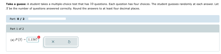 Solved Take a guess: A student takes a multiple-choice test | Chegg.com