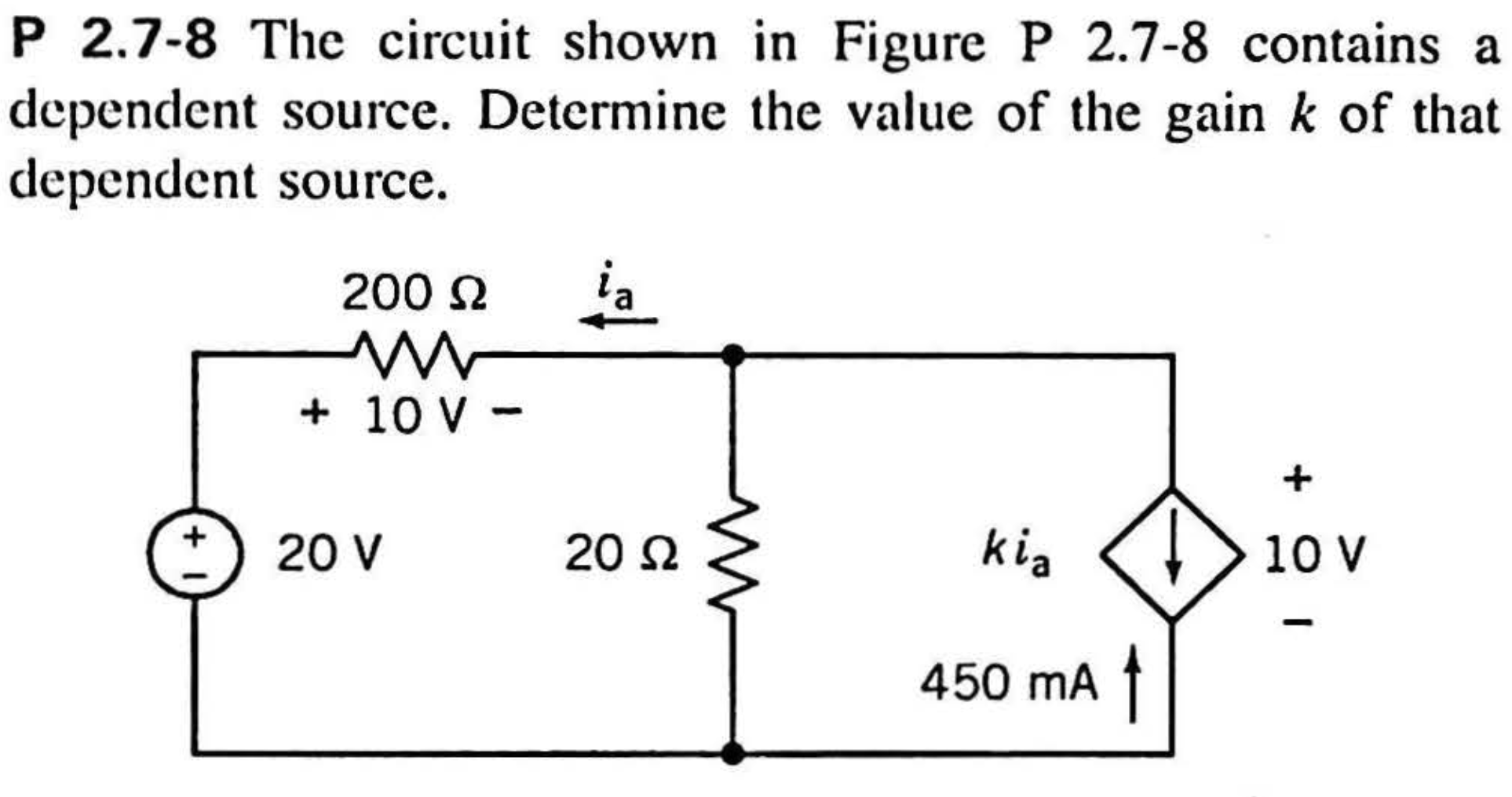 Solved P 2.7-8 ﻿The circuit shown in Figure P2.7-8 ﻿contains | Chegg.com