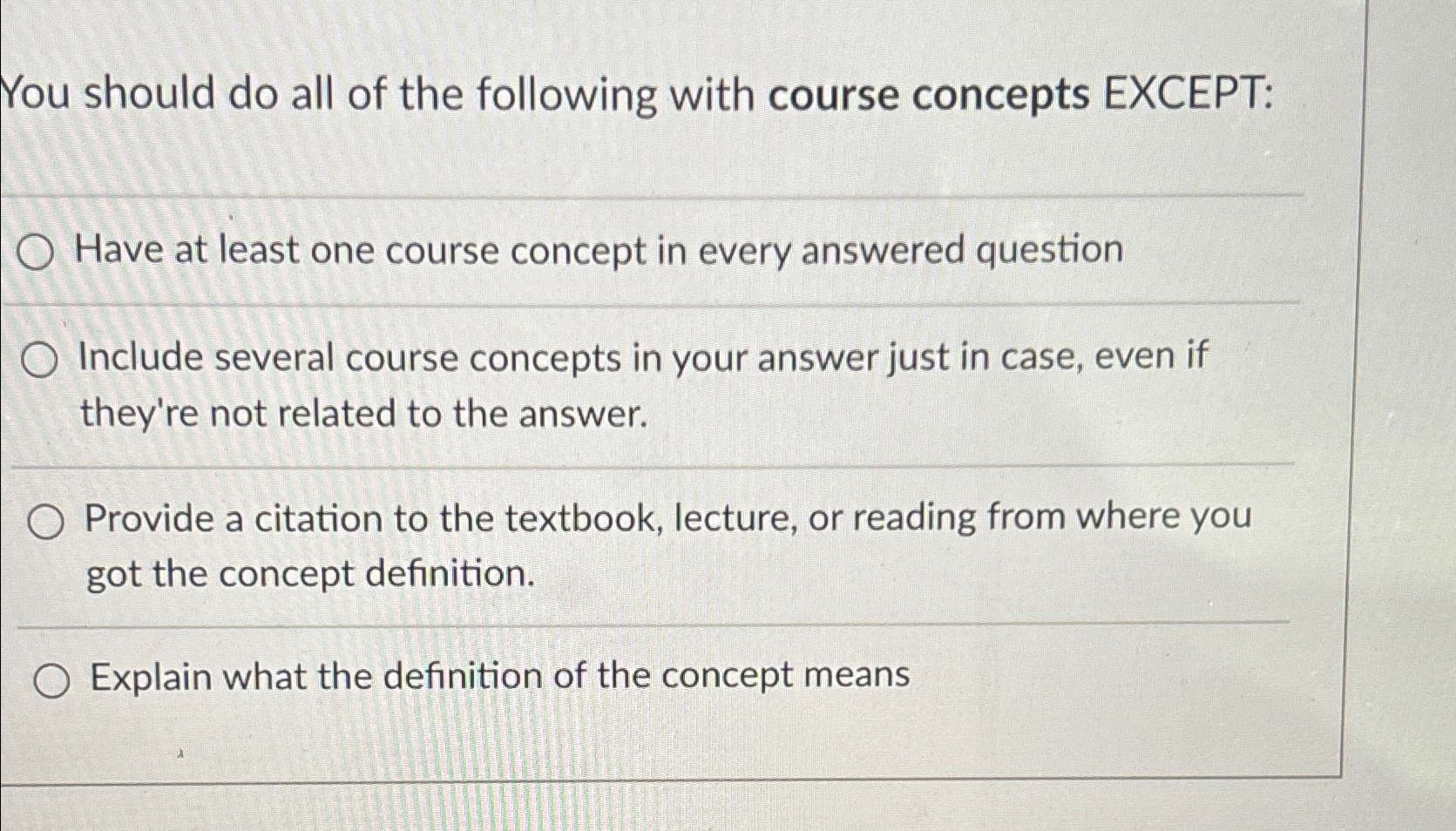 Solved You should do all of the following with course | Chegg.com