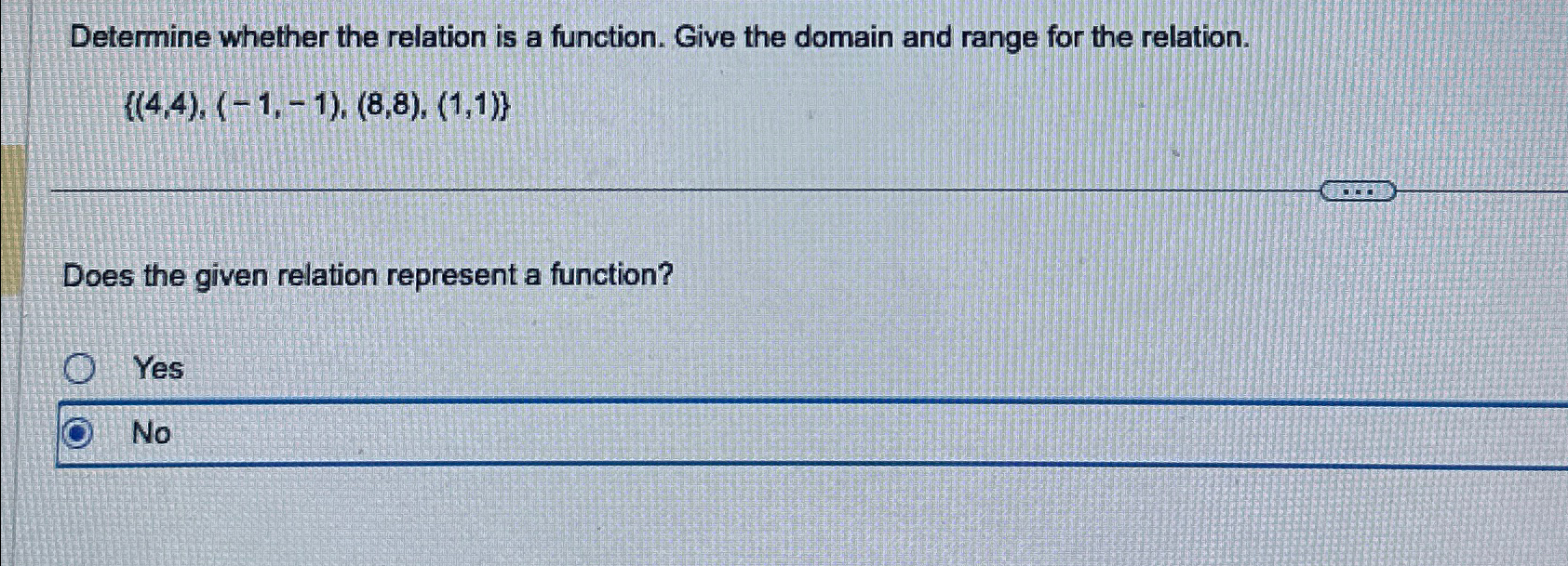 Solved Determine whether the relation is a function. Give | Chegg.com