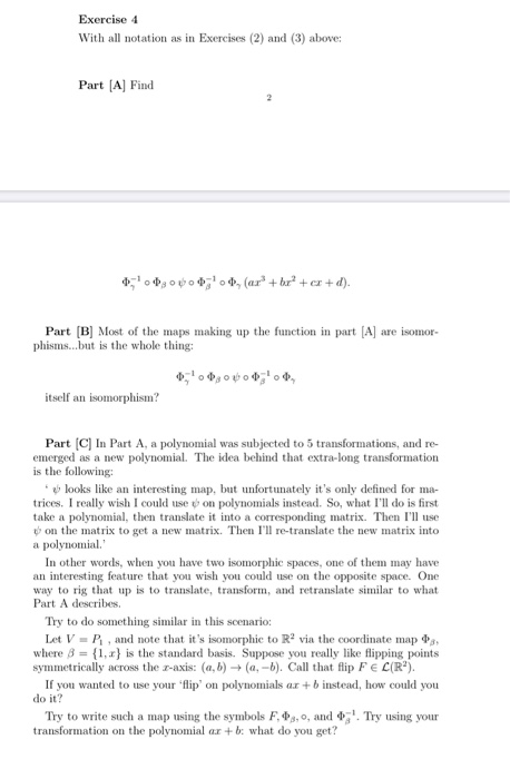 Exercise 4 With all notation as in Exercises (2) and | Chegg.com