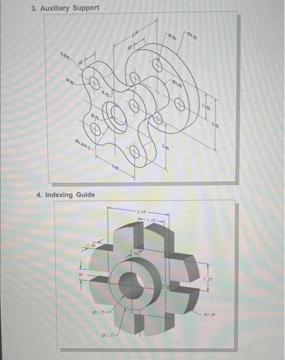 Solved 1. Ratchet Plate (thickness: 0.125 inch) 2. Switah | Chegg.com