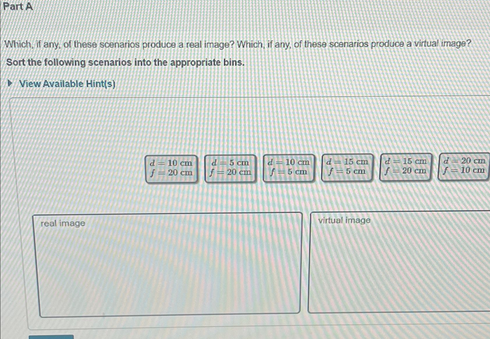 Solved Part Awhich If Any Of These Scenarios Produce A