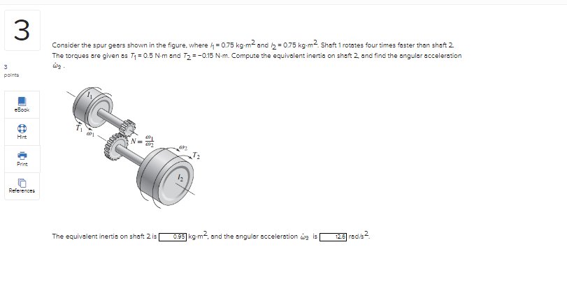 Solved Consider the spur gears shown in the figure, where | Chegg.com