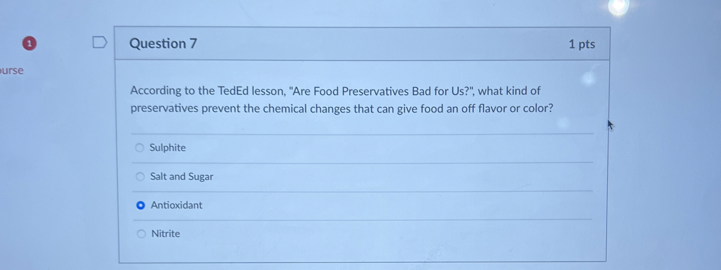 Solved Question 71 ﻿ptsAccording to the TedEd lesson, "Are | Chegg.com