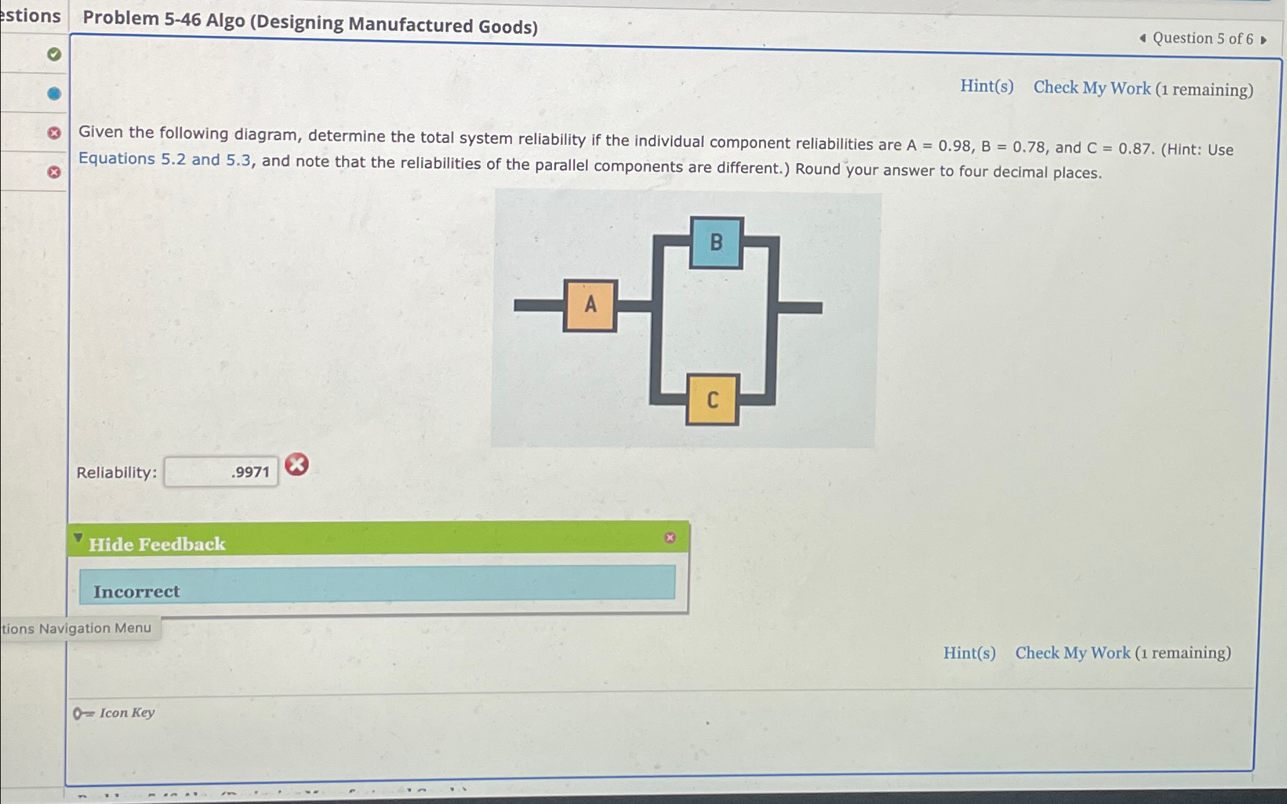 Solved Problem 5-46 ﻿Algo (Designing Manufactured | Chegg.com