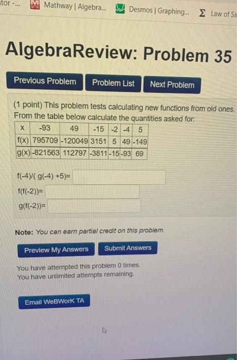 Solved tor-... Mathway | Algebra... Desmos | Graphing... Law | Chegg.com