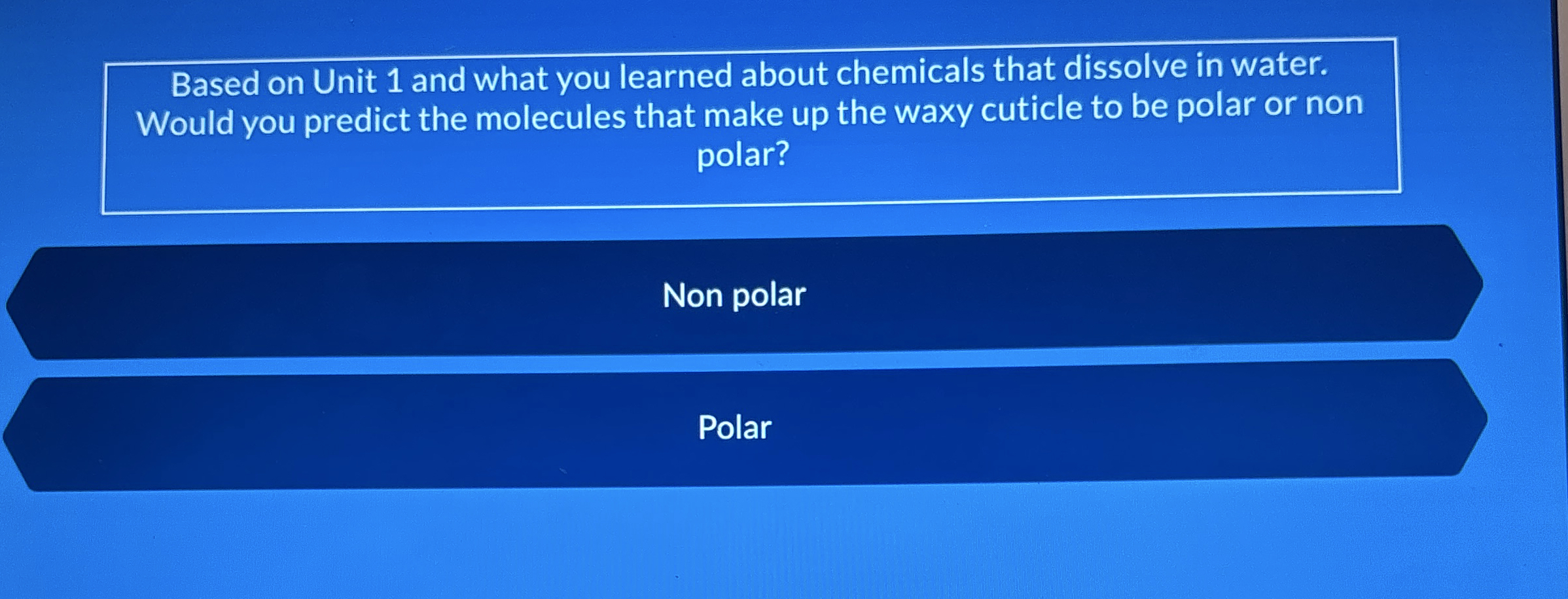 Solved Based on Unit 1 ﻿and what you learned about chemicals | Chegg.com