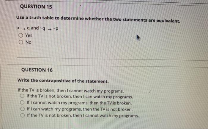 Solved Question Completion Status: Construct a truth table | Chegg.com