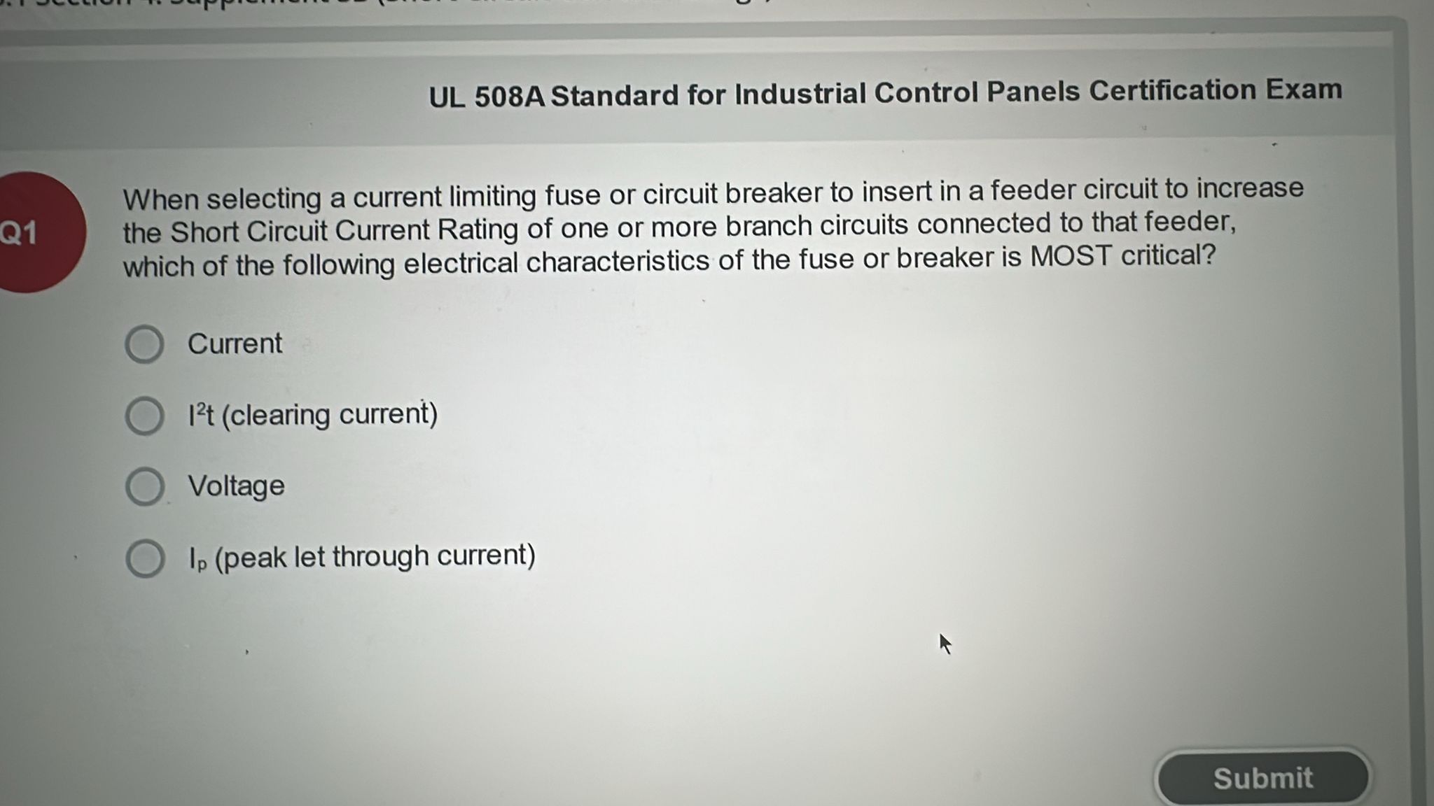 Solved UL 508A Standard for Industrial Control Panels | Chegg.com