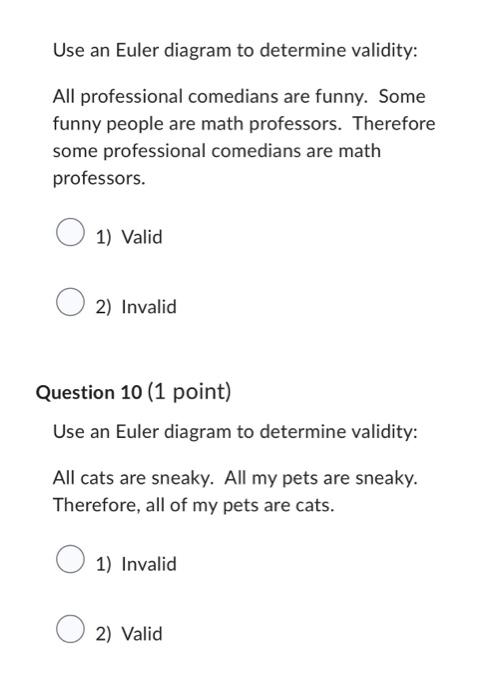 Solved Ruestion 6 (1 point) Is the following an example of a | Chegg.com