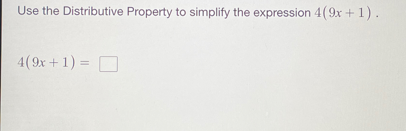 Solved Use the Distributive Property to simplify the | Chegg.com