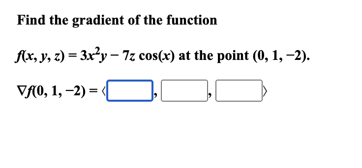 Solved Find the gradient of the | Chegg.com