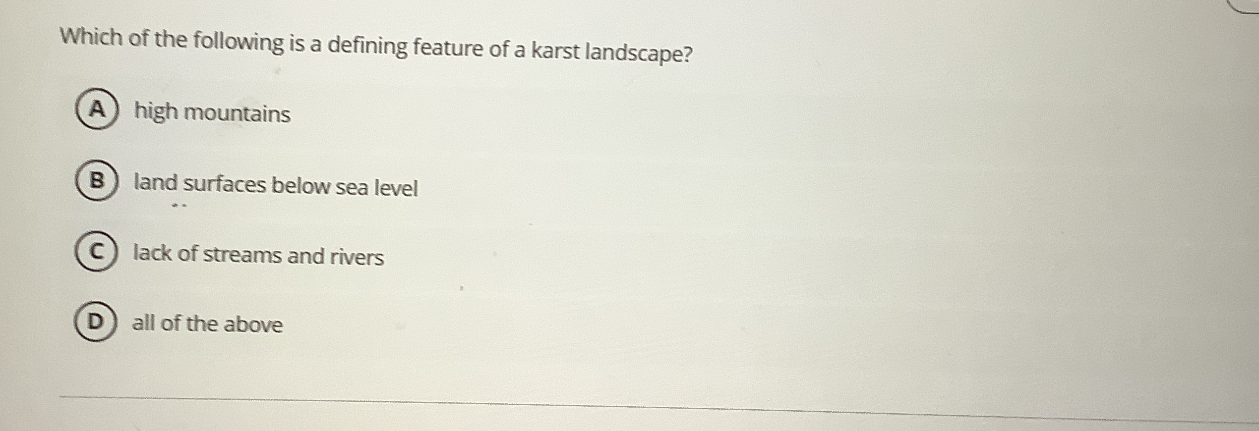 Solved Which of the following is a defining feature of a | Chegg.com