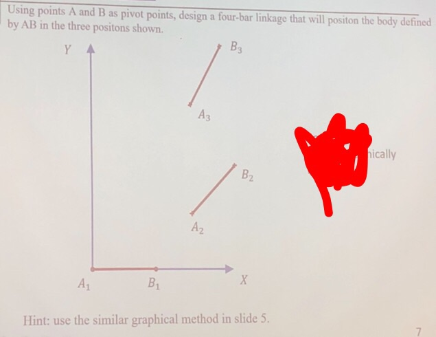 Solved Using points A and B as pivot points, design a | Chegg.com