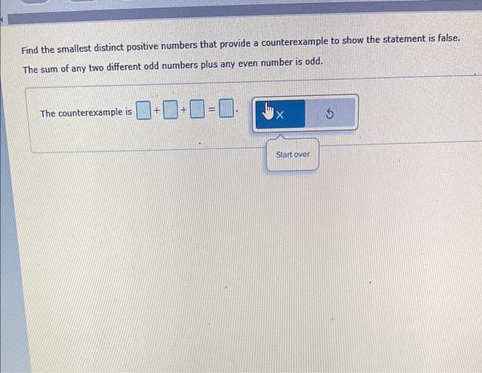 Solved Find the smallest distinct positive numbers that | Chegg.com