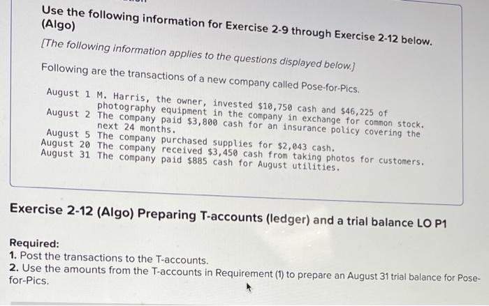 solved-use-the-following-information-for-exercise-2-9-chegg