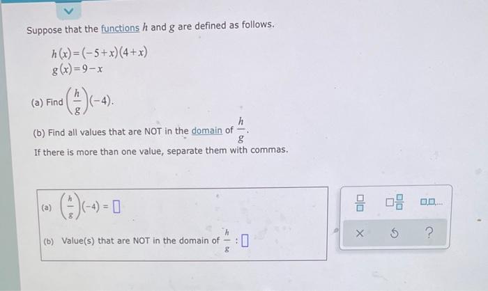 Solved Sum, difference, and product of two functions Suppose | Chegg.com