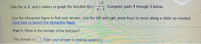 Solved - 2 Use the a, b, and c-sliders to graph the function | Chegg.com
