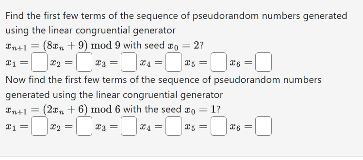 Solved Find the first few terms of the sequence of | Chegg.com