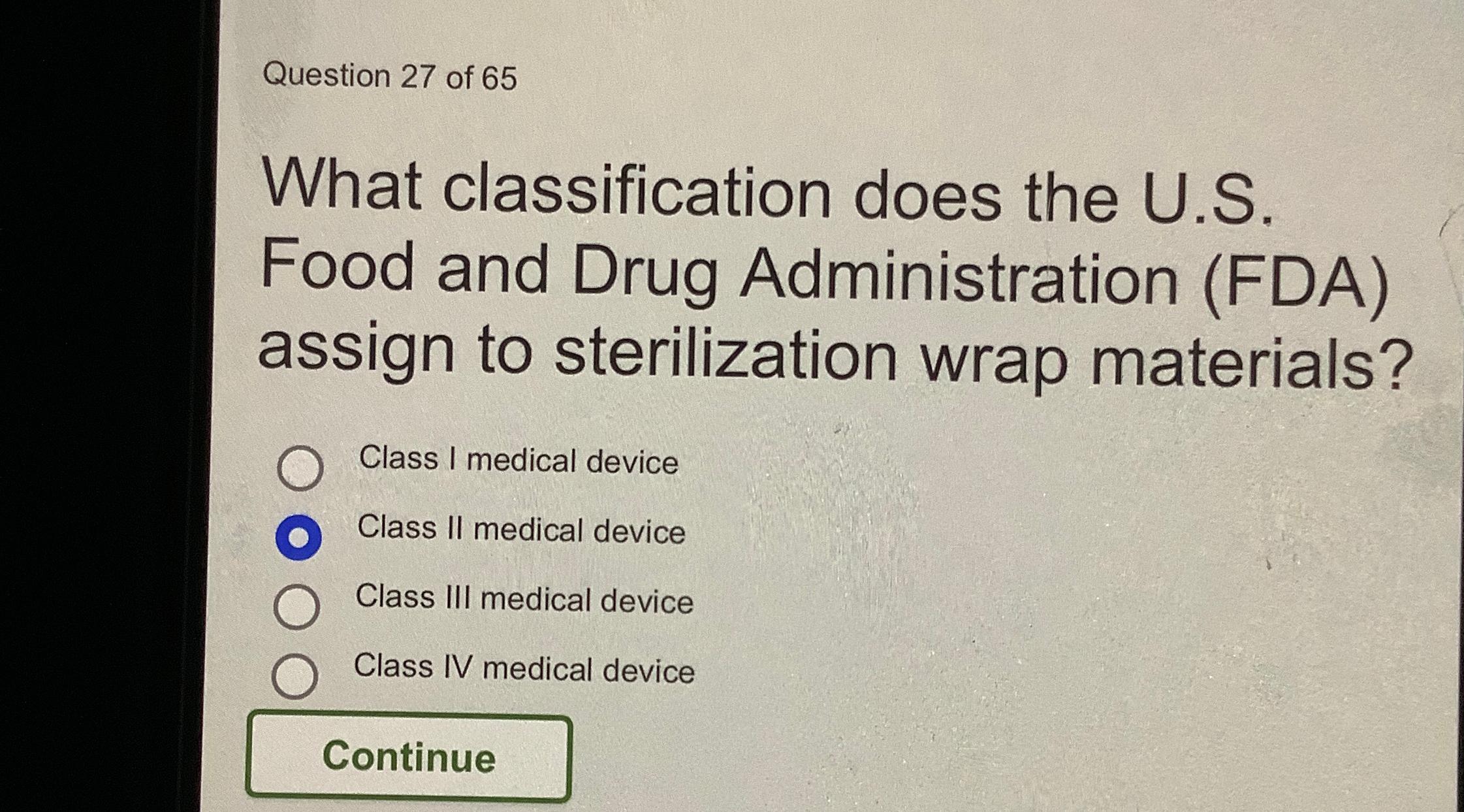 Solved Question 27 ﻿of 65What classification does the U.S. | Chegg.com