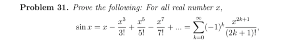 Solved Problem 31. Prove the following: For all real number | Chegg.com