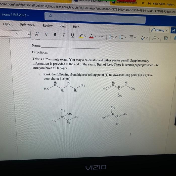 5. AP Chemistry question: The phase diagram for the | Chegg.com