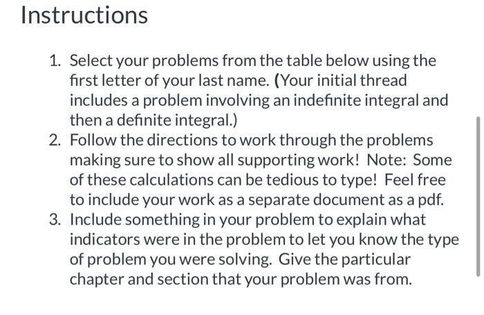 Solved 1. Select your problems from the table below using | Chegg.com