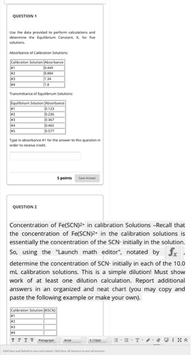 Solved Part 1 - Making Standard solutions. 1. Into a clean, | Chegg.com