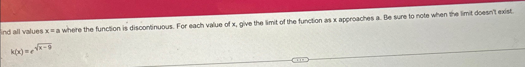 Solved Find All Values Xa Where The Function Is 1366