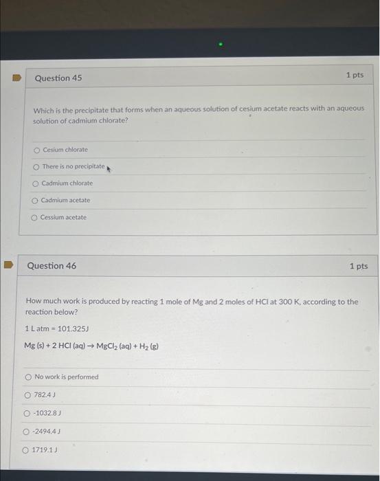 Solved Which is the precipitate that forms when an aqueous | Chegg.com