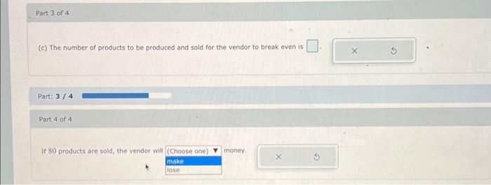 Solved rart 0/4 Pht 2 er 4(c) The number of products to be | Chegg.com