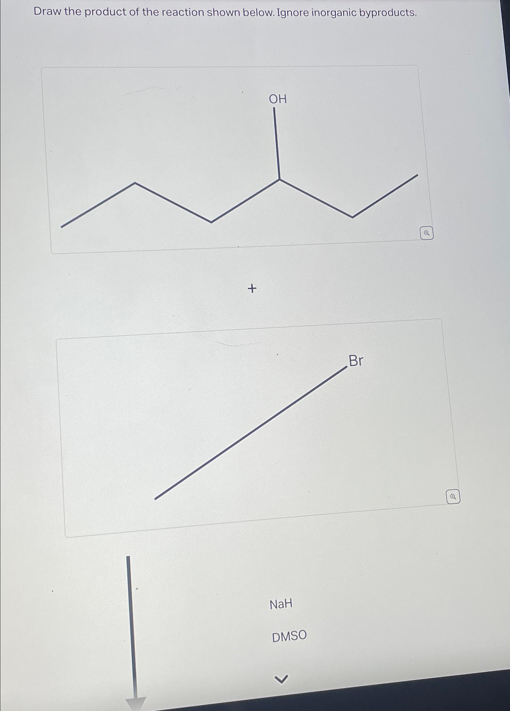 Solved Draw the product of the reaction shown below. Ignore | Chegg.com
