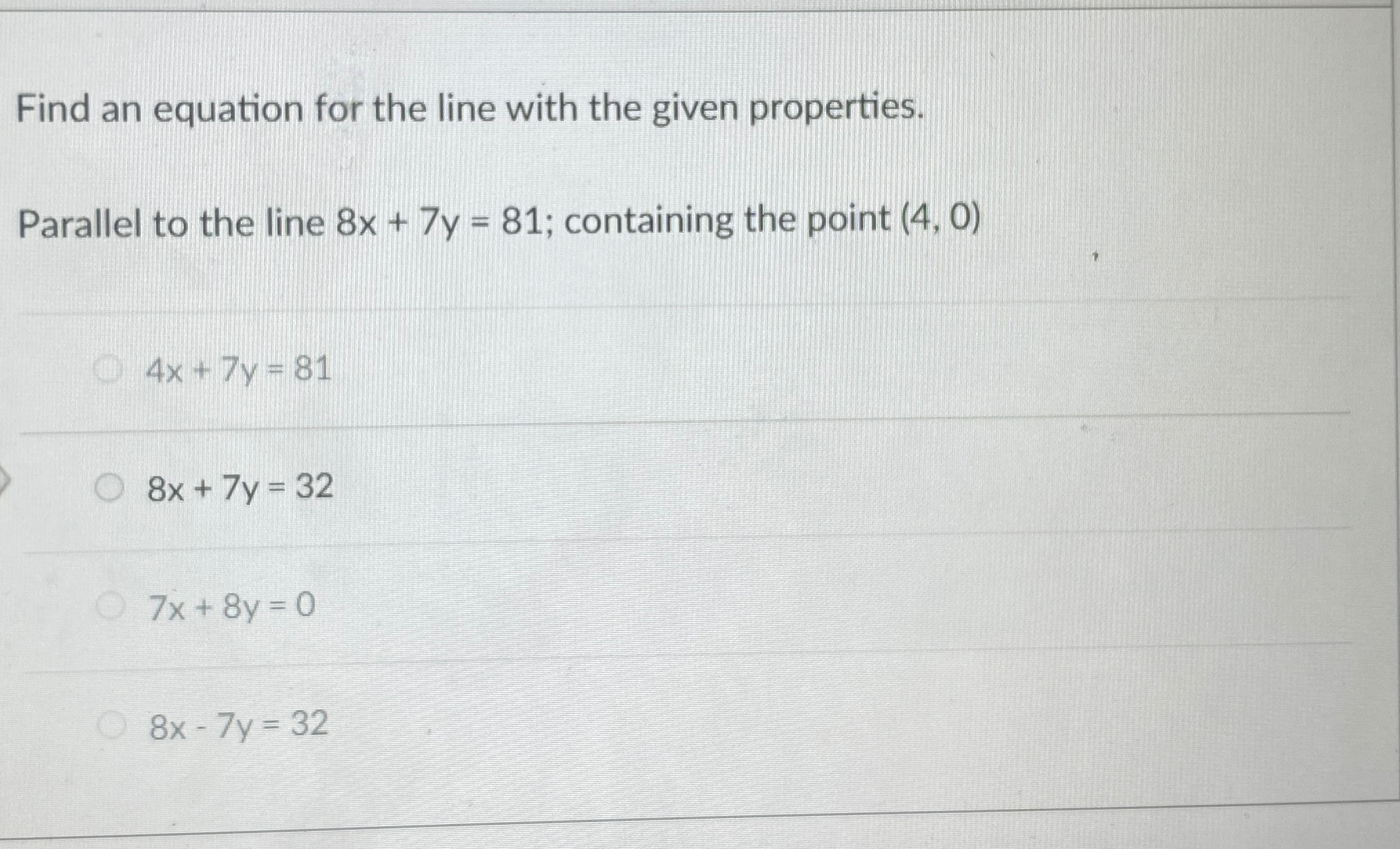 Solved Find an equation for the line with the given | Chegg.com