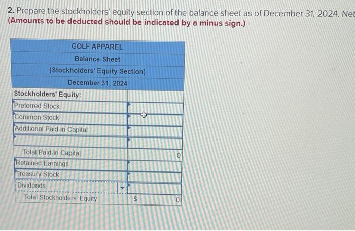 Solved accounting 1. preare the statement of stockholder's | Chegg.com