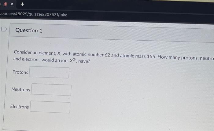 Solved Consider an element, X, with atomic number 62 and | Chegg.com