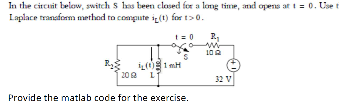 Solved In the circuit below, switch S has been closed for a | Chegg.com
