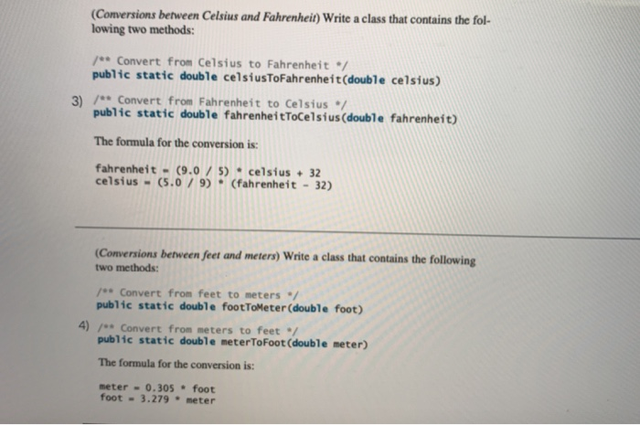 Solved (Conversions between Celsius and Fahrenheit) Write a | Chegg.com