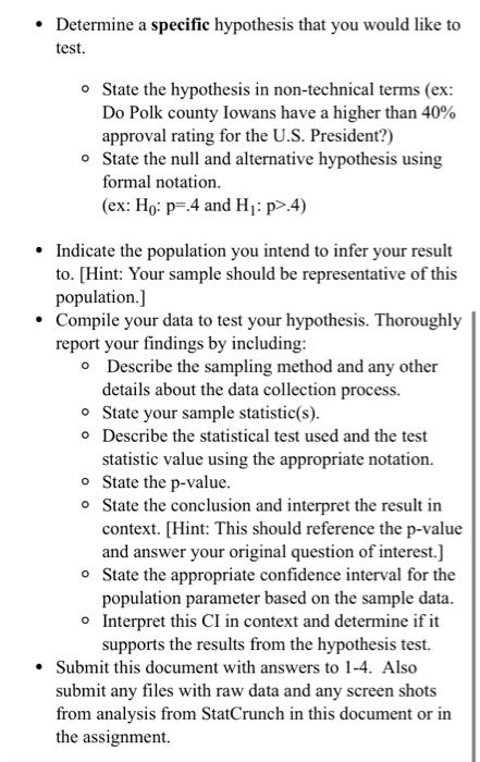 Solved MAT 157 Inferential Statistics Final Project 2022 | Chegg.com