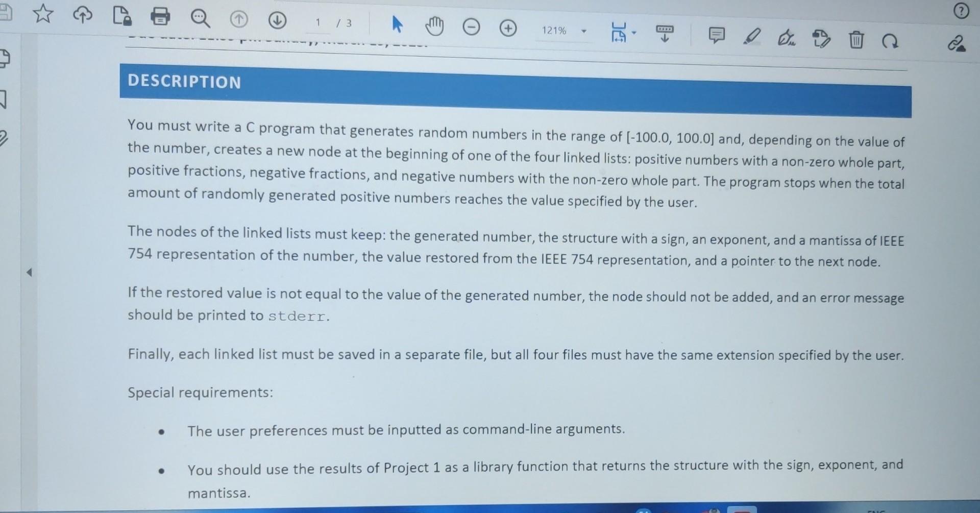 Solved You Must Write A C Program That Generates Random 8516