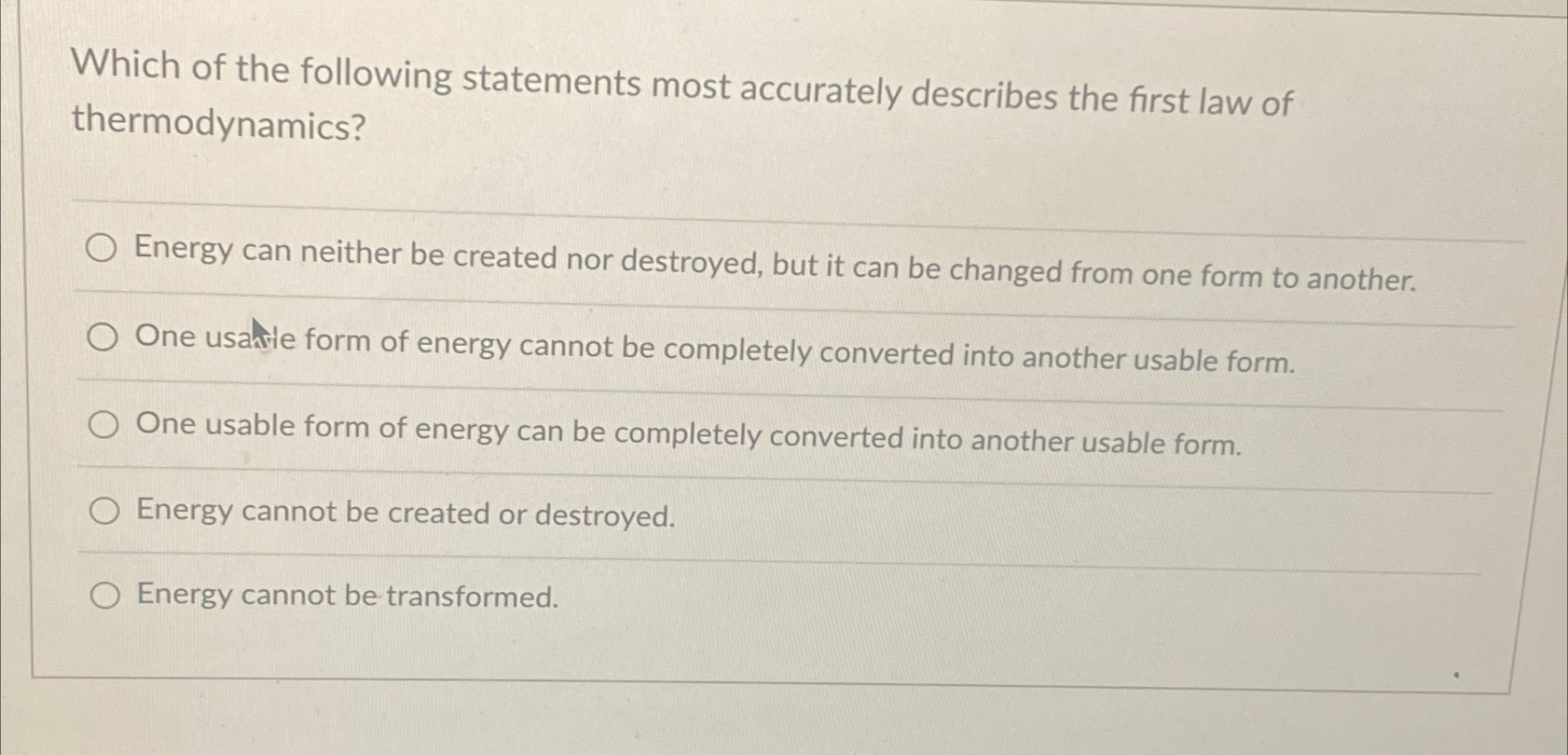 Solved Which of the following statements most accurately | Chegg.com