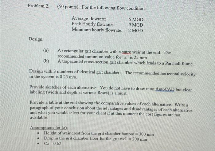 Solved Problem 2. (50 points). For the following flow | Chegg.com