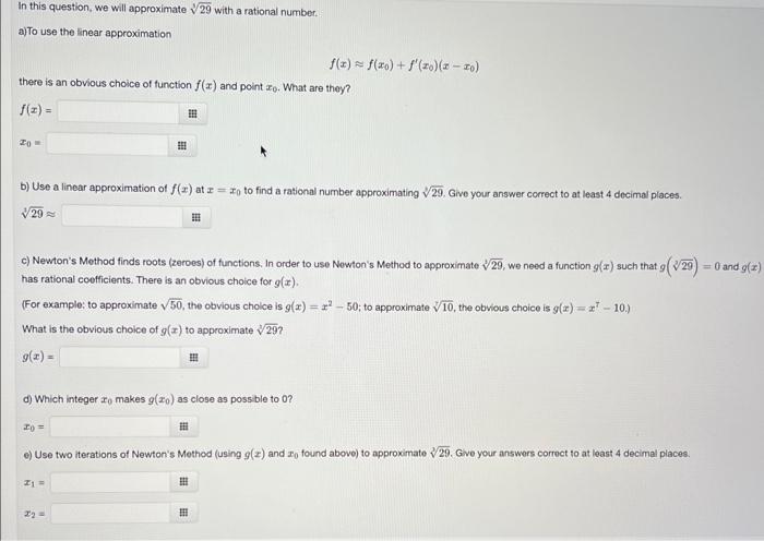 Solved In this question, we will approximate 329 with a | Chegg.com